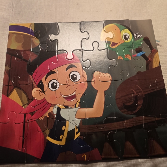 Toys | Disney Jake Pirot Puzzle For Kids 24 Piece Open Box | Poshmark